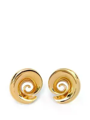 Burberry Plated Tulip Earrings - Gold