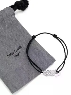 Zadig&Voltaire Link-heart Strass Bracelet - Silver