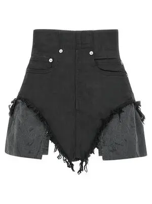 Rick Owens Dirt Cutoffs Denim Shorts - Black