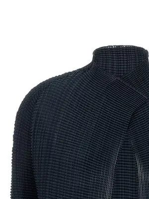 Issey Miyake Wooly Pleats-68 Cardigan - Blue