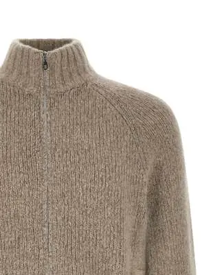 Brunello Cucinelli Cashmere And Silk Cardigan - Cream
