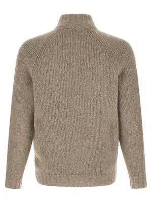 Brunello Cucinelli Cashmere And Silk Cardigan - Cream