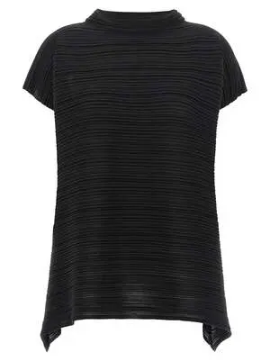 Issey Miyake Paper Bounce Blouse - Black