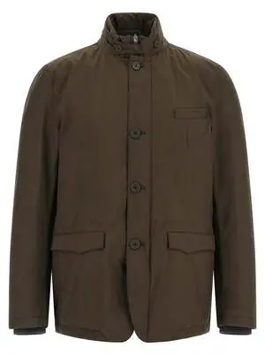 Herno Bib Insert Jacket - Brown