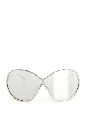 Alaïa Oversized Sunglasses - Silver