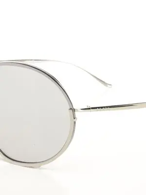 Alaïa Oversized Sunglasses - Silver