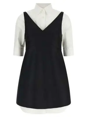 Balenciaga Chemisier Ibrido Dress - Multicolor