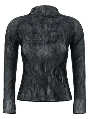 Issey Miyake ISSEY MIYAKE Chiffon Twist 1 Sweater Black