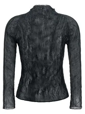 Issey Miyake Chiffon Twist 1 Sweater - Black