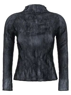 Issey Miyake Chiffon Twist 1 Sweater - Black