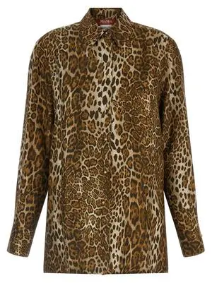 Max Mara Mstaffari Silk Shirt - Brown