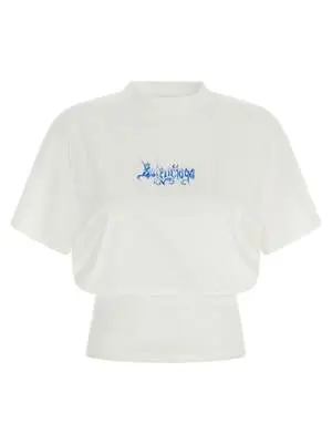 Balenciaga Sketchy" Logo T-shirt