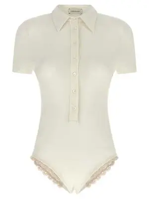Magda Butrym 01' Bodysuit - White