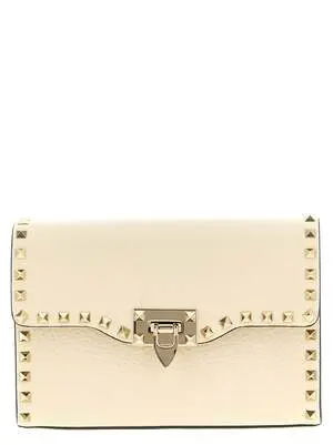 Valentino Garavani Rockstud' Small Shoulder Bag - White