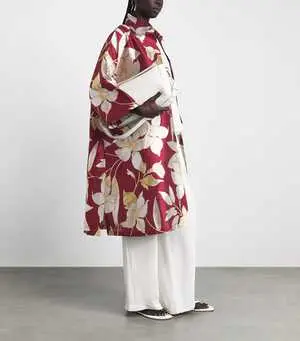 Eskandar Cotton-silk Jacquard A-line Shacket