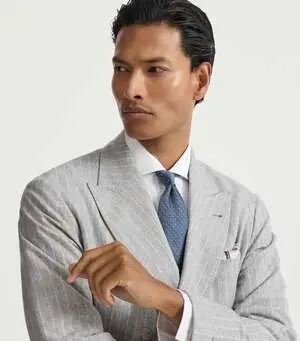 Brunello Cucinelli Silk Jacquard Tie - Blue