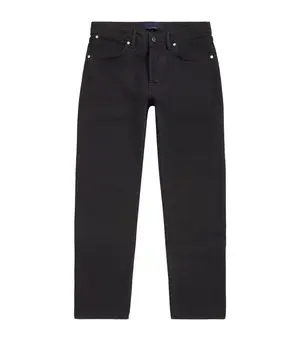 Stone Island Garment-dyed Straight Jeans - Black
