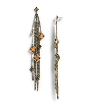 Ralph Lauren Crystal Embellished Earrings - Silver