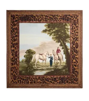 Ralph Lauren Silk Scenic Print Scarf
