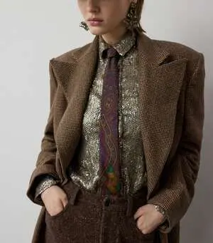 Ralph Lauren Printed Silk Neck Tie
