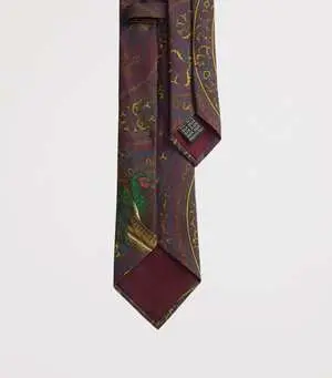 Ralph Lauren Printed Silk Neck Tie