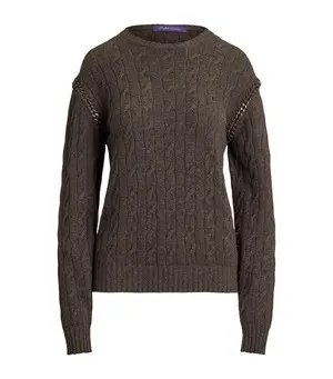 Ralph Lauren Cashmere Chain-detail Sweater - Brown