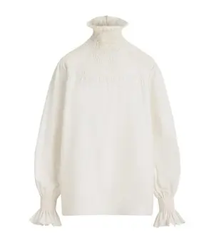 Ralph Lauren Poplin Maddison Blouse - Nude