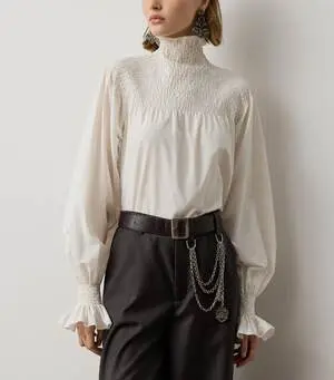 Ralph Lauren Poplin Maddison Blouse