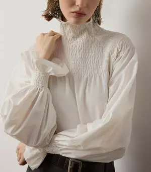 Ralph Lauren Poplin Maddison Blouse