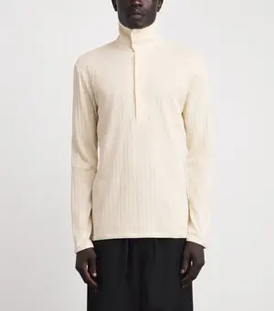 Paul Smith Cotton-linen Henley Sweater