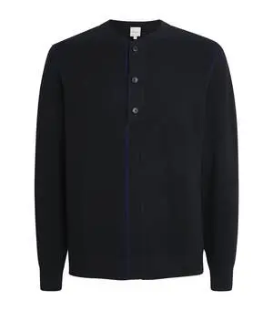 Paul Smith Merino Henley Sweater - Navy