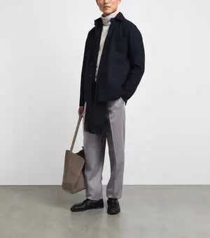 MAURIZIO BALDASSARI Stretch-virgin Wool Drawstring Trousers