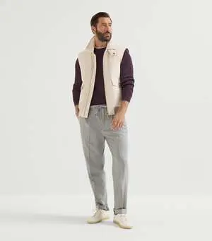 Brunello Cucinelli Virgin Wool Pleated Drawstring Trousers