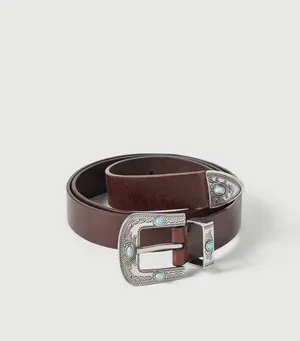Brunello Cucinelli Leather Western Belt