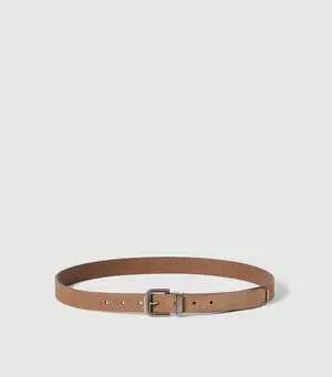 Brunello Cucinelli Reversed Calfskin Belt