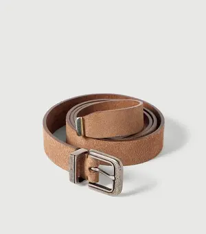 Brunello Cucinelli Reversed Calfskin Belt