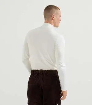Brunello Cucinelli Stretch-silk Rollneck Sweatshirt