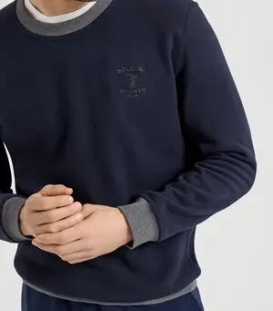 Brunello Cucinelli Cotton Embroidered Sweatshirt
