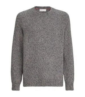 Brunello Cucinelli Virgin Wool-silk-cashmere Sweater - Blue