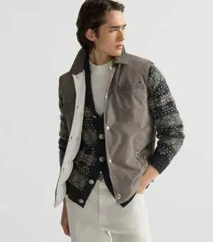 Brunello Cucinelli Down Leather Gilet