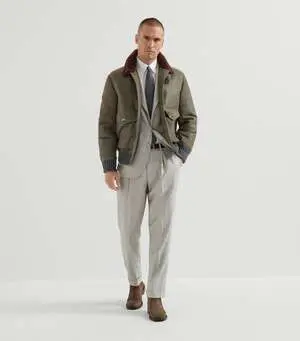 Brunello Cucinelli Leather Shearling-trim Jacket