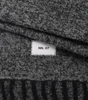 NN.07 Alpaca-wool-blend Fringed Scarf