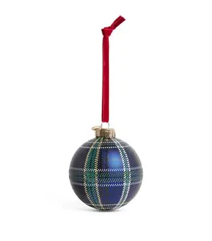 Harrods Tartan Bauble - Green