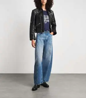 MOTHER Belted The Spoonful Nerdy High-rise Barrel Jeans