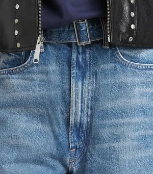 MOTHER Belted The Spoonful Nerdy High-rise Barrel Jeans
