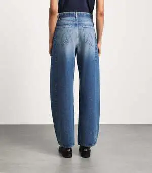 MOTHER Belted The Spoonful Nerdy High-rise Barrel Jeans