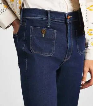 MOTHER Patch Pocket The Doozy High-rise Flared Jeans
