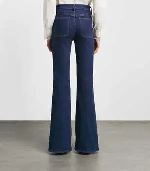MOTHER Patch Pocket The Doozy High-rise Flared Jeans