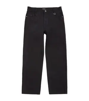 WOOYOUNGMI Straight Jeans - Black