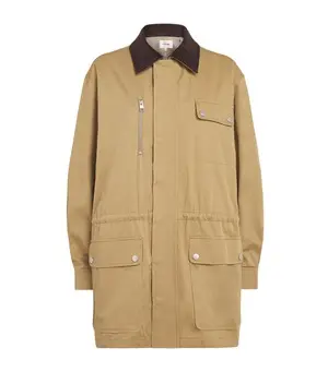 FRAME Cotton Twill The Safari Jacket - Beige